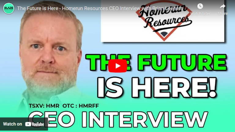 The Future Is Here - Homerun Resources CEO Interview With Brian Leeners ...